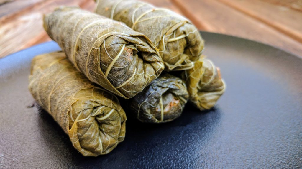 Dolmad kodustest viinamarjalehtedest - Hea toidu kodu